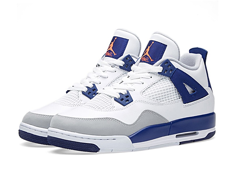 Air Jordan IV Retro (GS) "Deep Royal" (132/white/royal blue/wolf