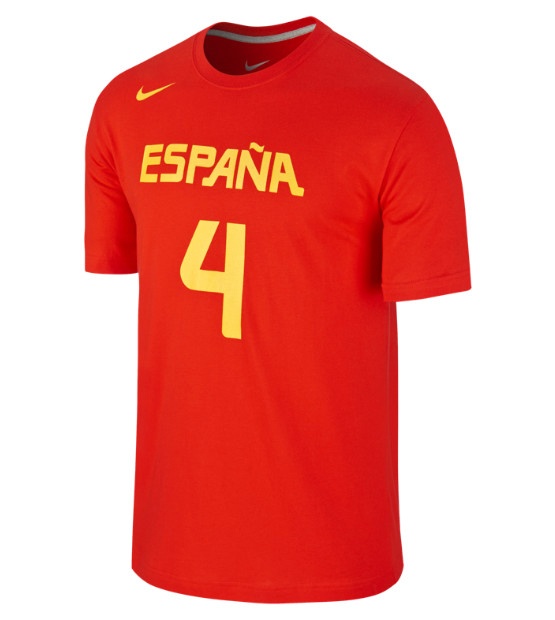 Nike Logo Spain Replica Jersey Pau Gasol #4# (600/red)