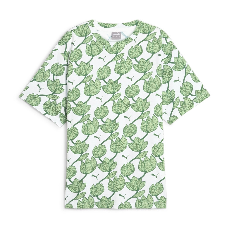 Puma ESS+ BLOSSOM AOP Tee "Archive Green" - manelsanchez.pt