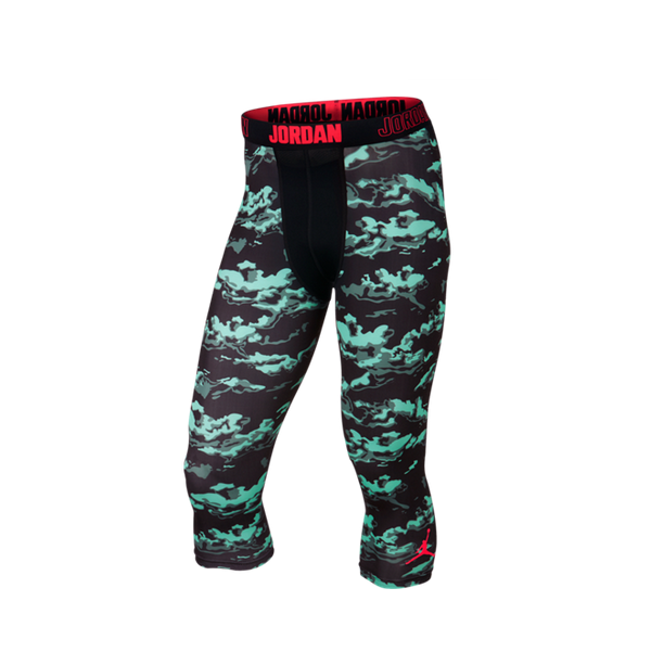 Jordan Compression Cloud Camo Three-Quarter (010/verde/negro/cri