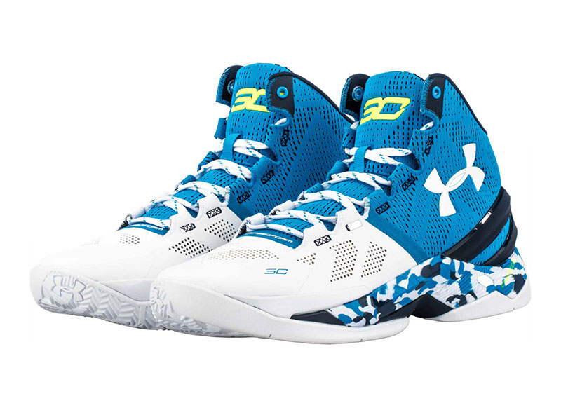 UA Curry 2-CBA "I cam do all things" (428/blanco/azul/navy/volt)