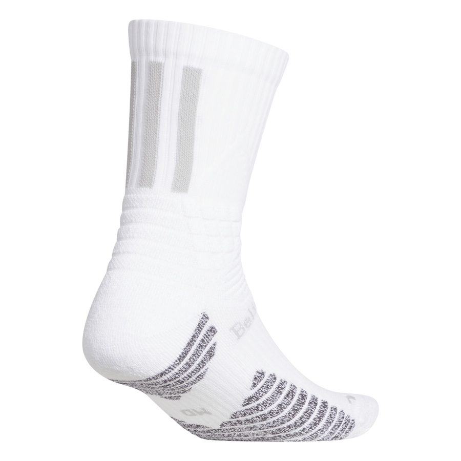 Adidas Anthony Edwards AE Crew Socks "White Lucid Orange"