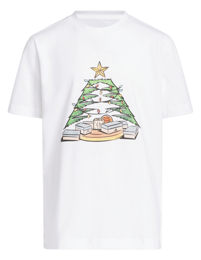 Adidas Anthony Edwards XMAS Junior Tee "White"