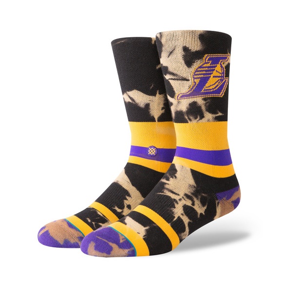 Los Angeles Lakers Acid Wash Socks - manelsanchez.pt