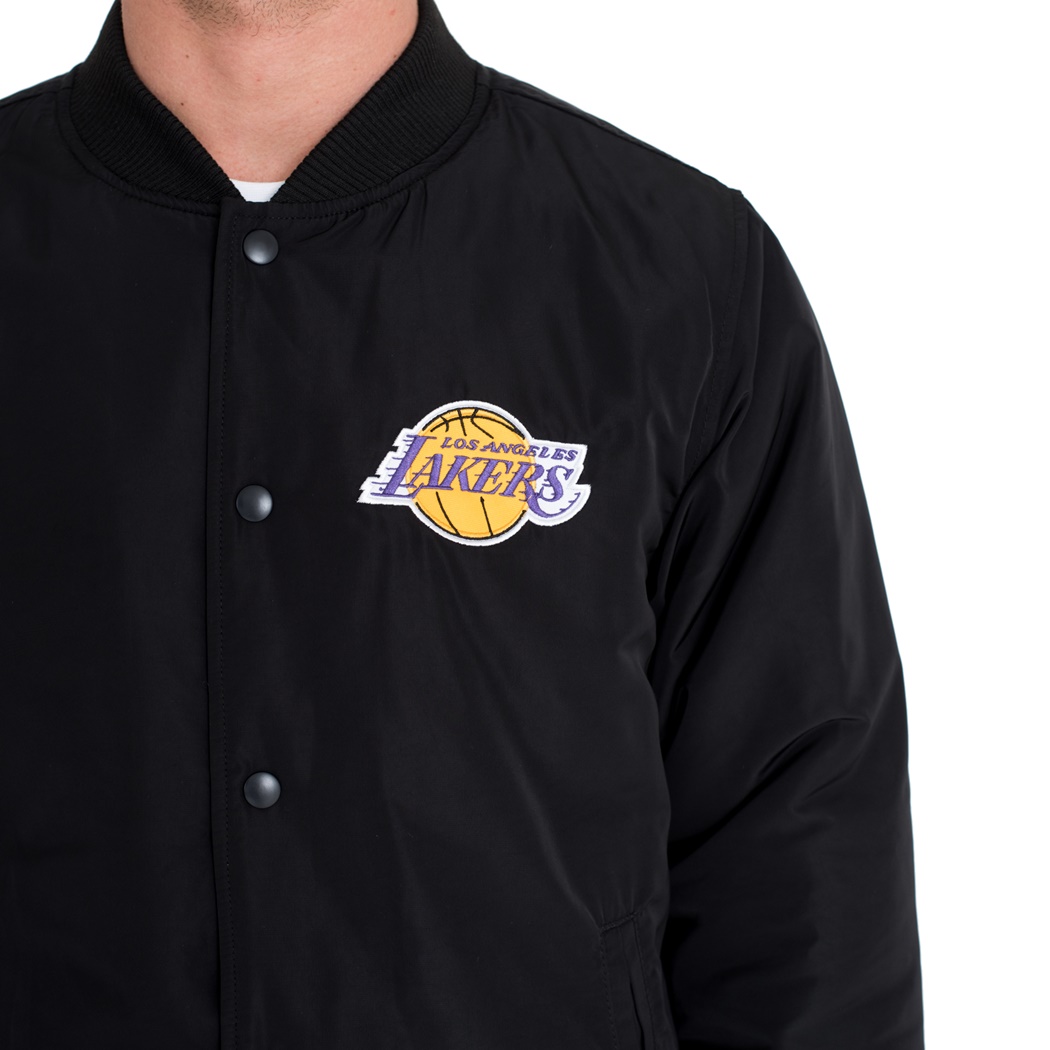 New Era NBA Team Los Angeles Lakers Bomber Jacket (Black)