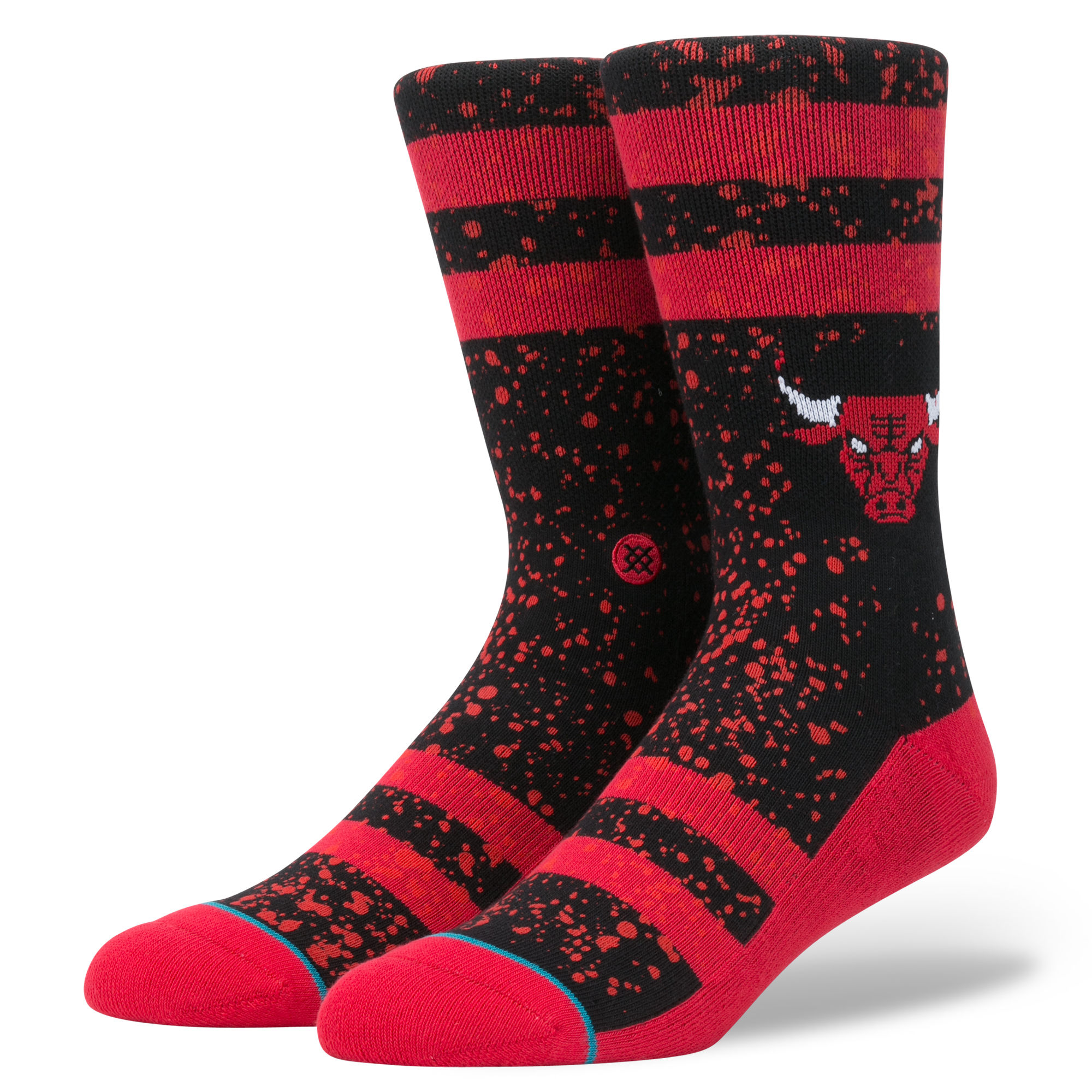Stance NBA Hardwood Overspray Bulls Socks - manelsanchez.pt